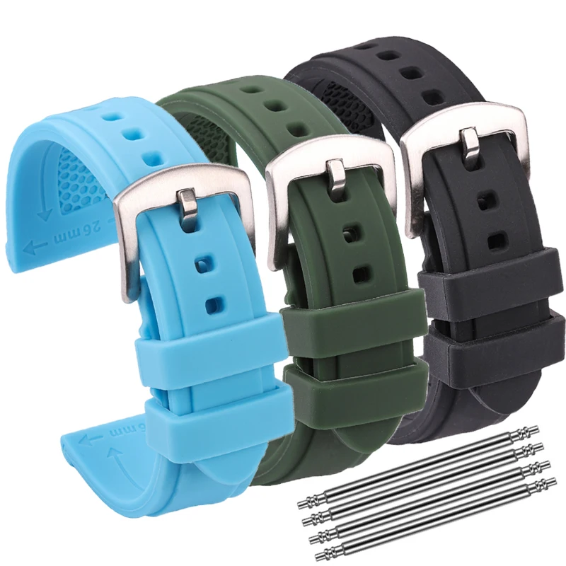 Silicone Watchband Accessories Buckle | Rubber Watchband Accessories ...