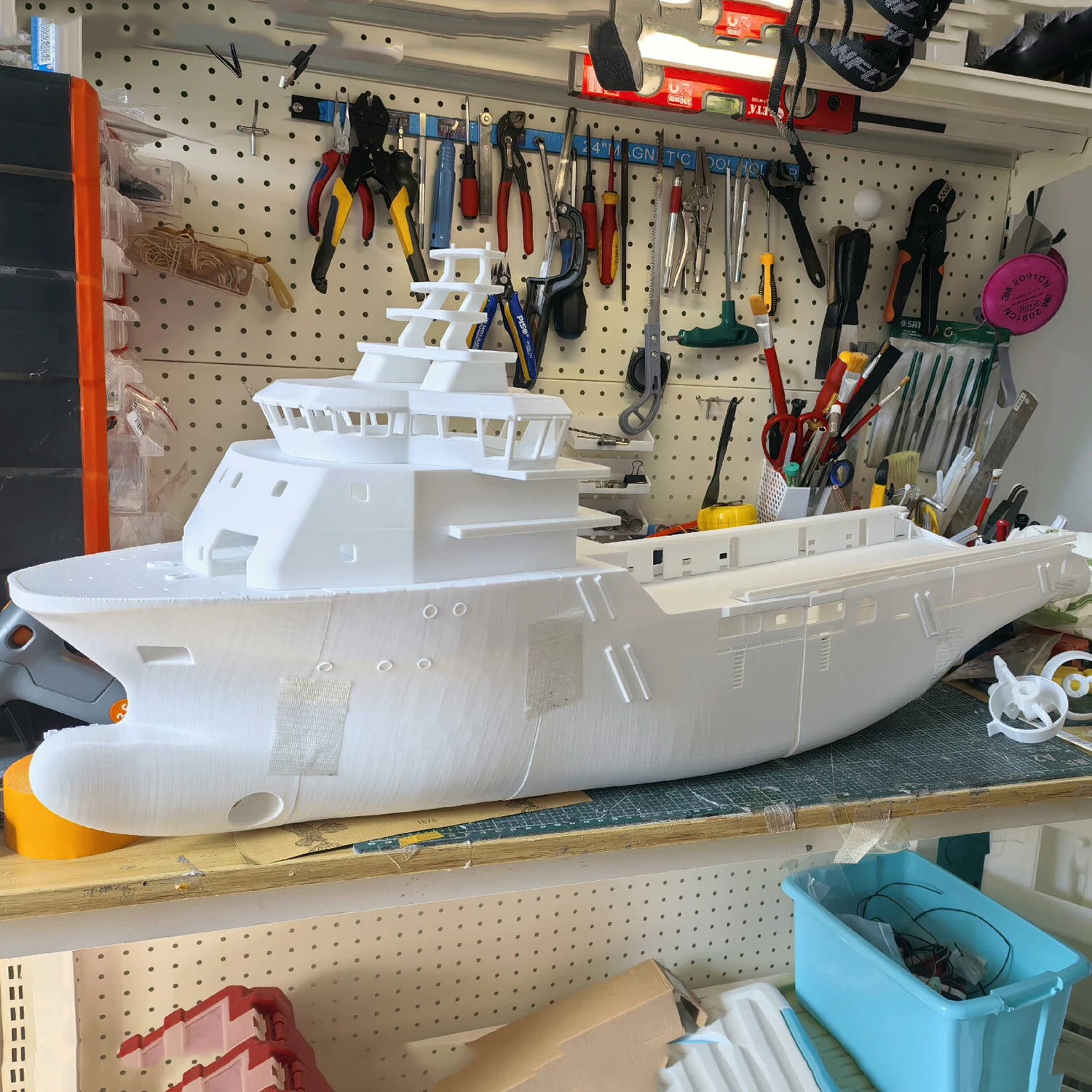 RC Boat 93cm Ocean Multi-purpose Work Remote Control Boat Simulation ...