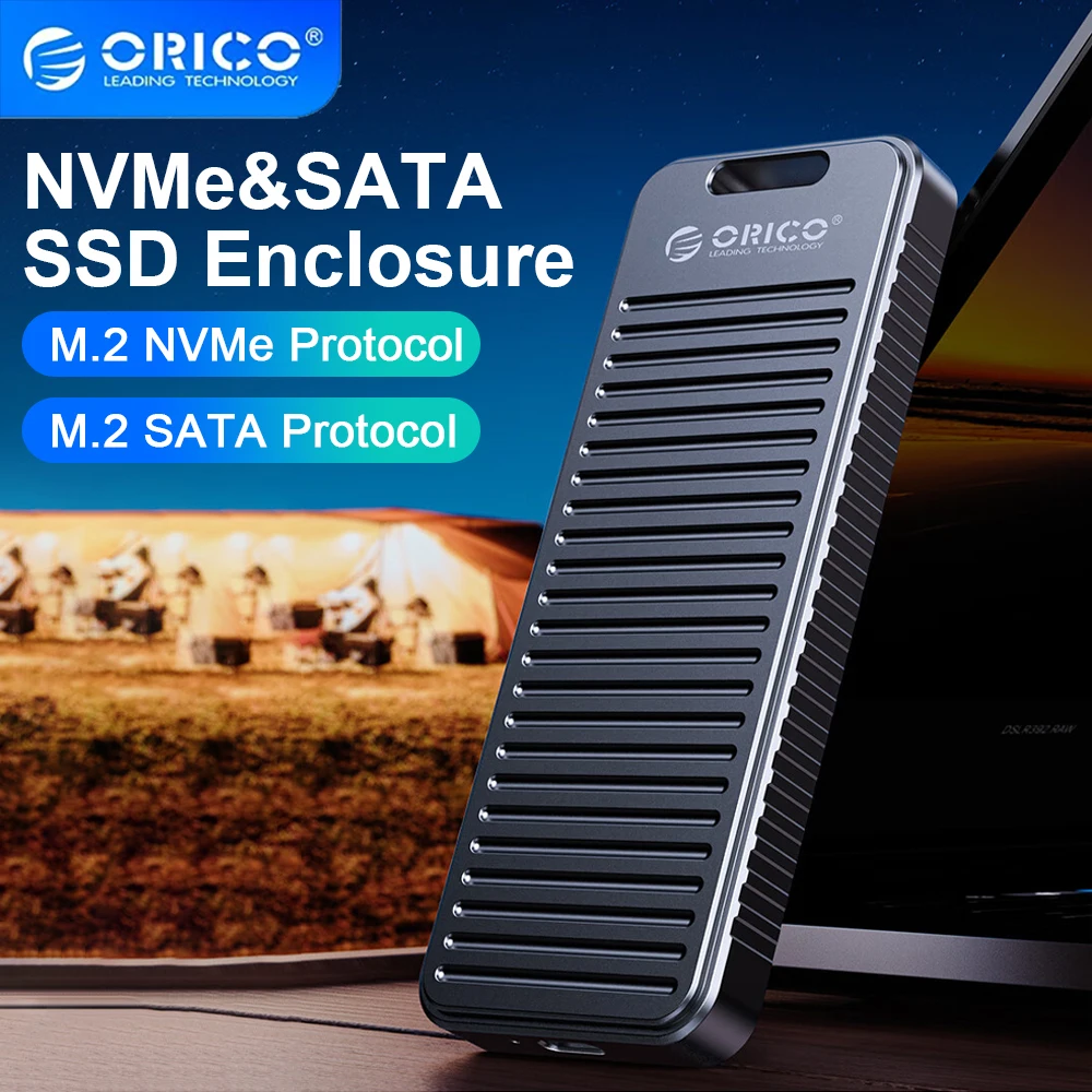 ORICO-Portable-M-2-NVMe-SATA-SSD-Case-Zinc-Alloy-External-10Gbps-Case ...