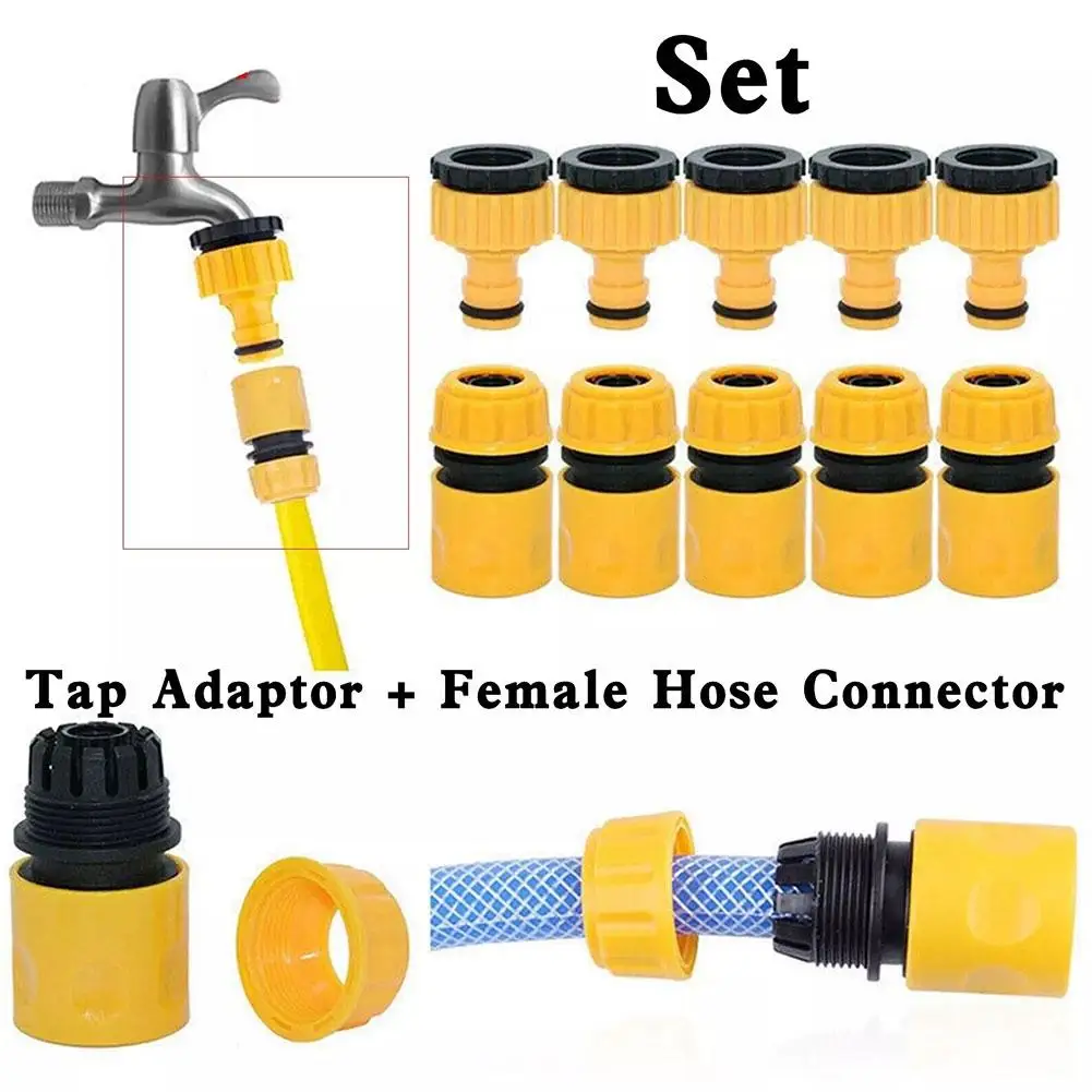 Hose Faucet Quick Connector 1/2” End Double Male Hose Coupling Joint ...