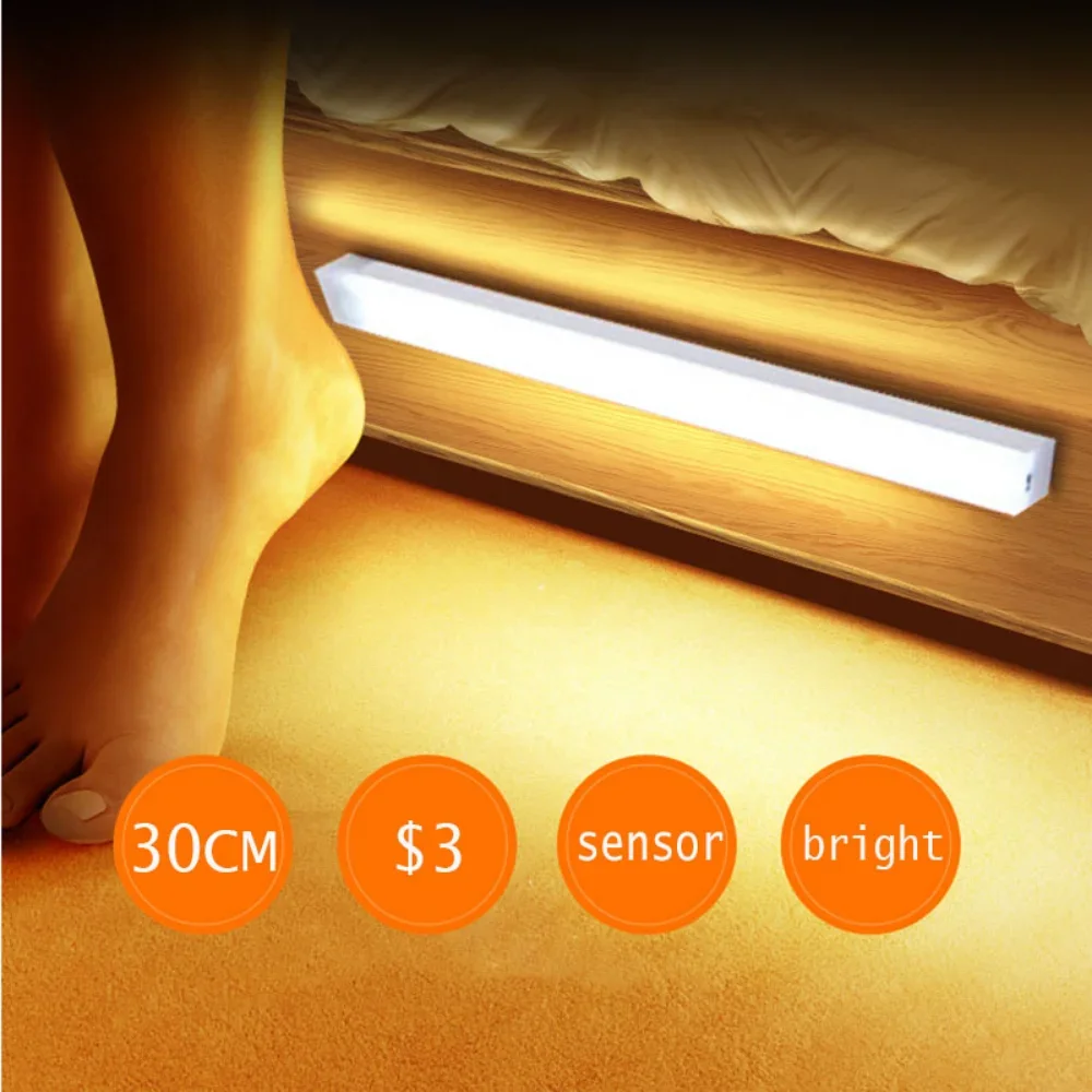 NEW-Motion-Sensor-Night-Light-Wireless-LED-Strip-Light-USB-Rechargeable ...