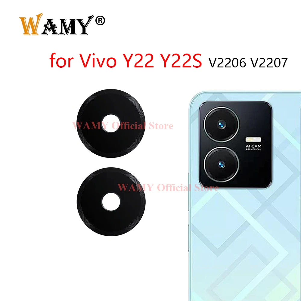 WAMY Rear Back Camera Glass Lens Replacement For Vivo Y22 Y22S V2206 ...