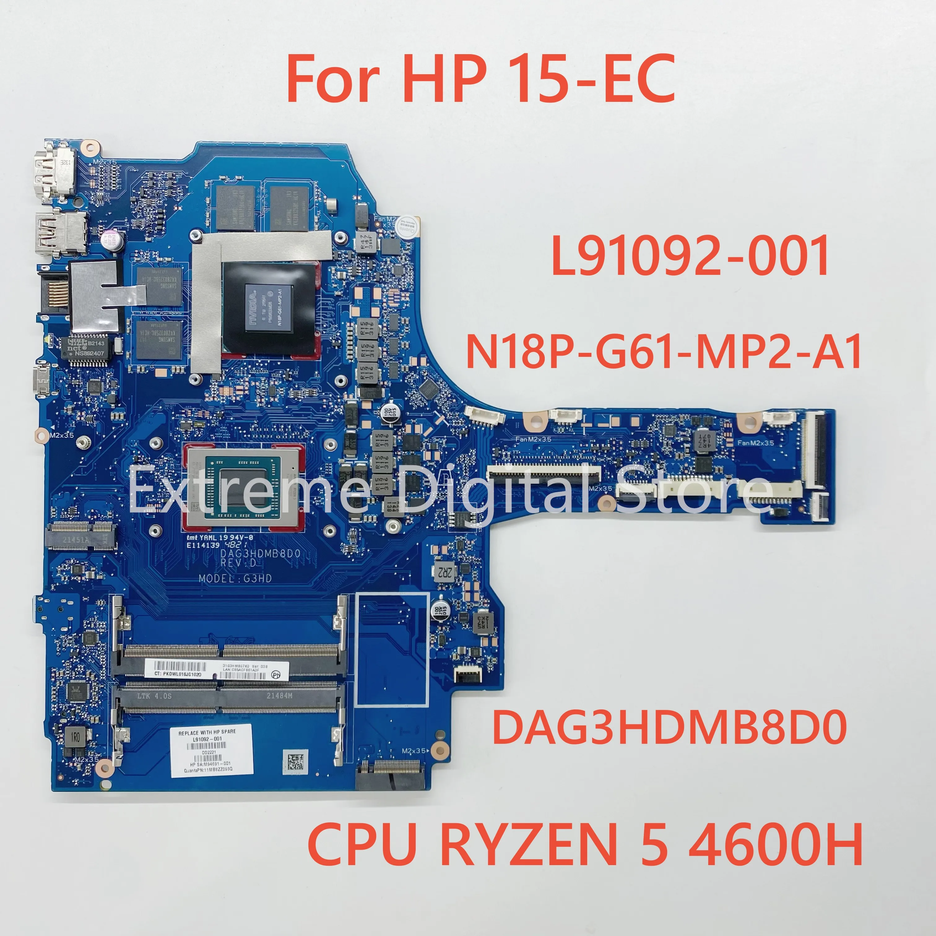 L91092-001-DAG3HDMB8D0-is-applicable-FOR-HP-15-EC-notebook-computer ...