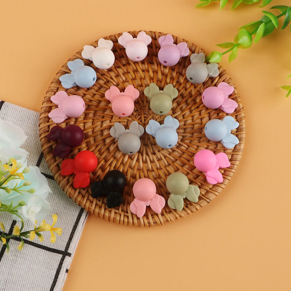 Baby Silicone Teether Beads | Baby Teething Beads | Silicone Mouse ...