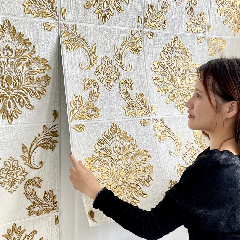Self-adhesive Wallpaper 3d Three-dimensional Wallpaper Renovation ...