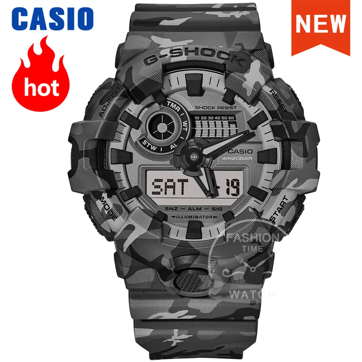 Casio Digital Men's Military Watch | Casio Watch G Shock Men Top Luxury ...