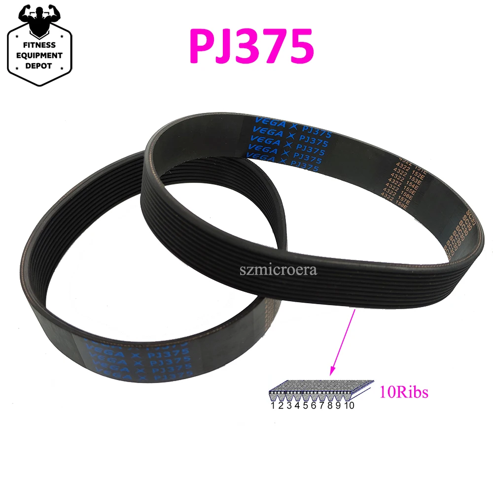 1pcs-VEGA-Treadmill-Drive-Belt-PJ375-10Ribs-Blue-Rubber-Multi-Groove ...