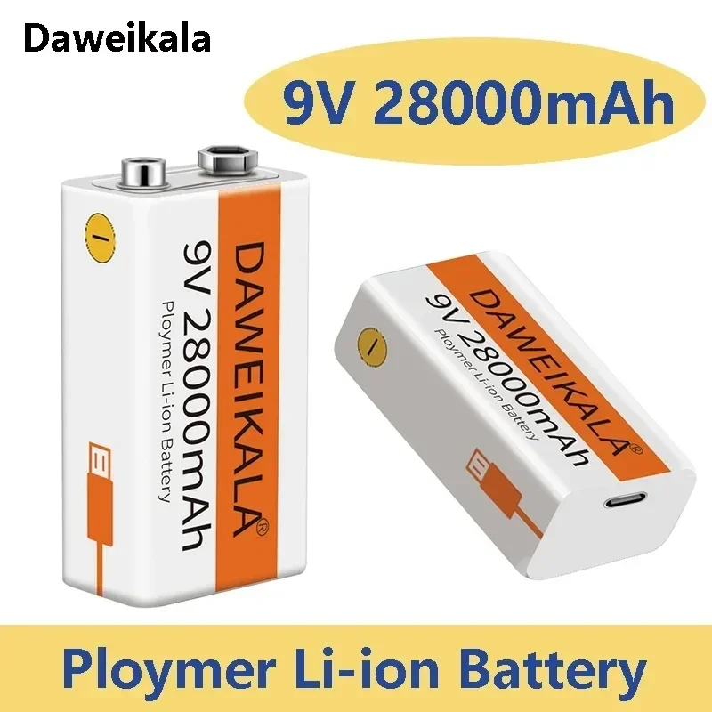 Li-ion-Bateria-Recarreg-vel-9V-Baterias-USB-Port-teis-para-Mult-metro ...