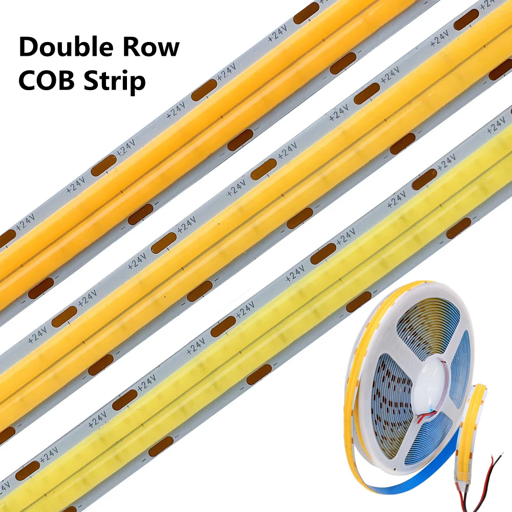 Fita-LED-de-linha-dupla-COB-alta-densidade-fita-flex-vel-600LEDs-por-m ...