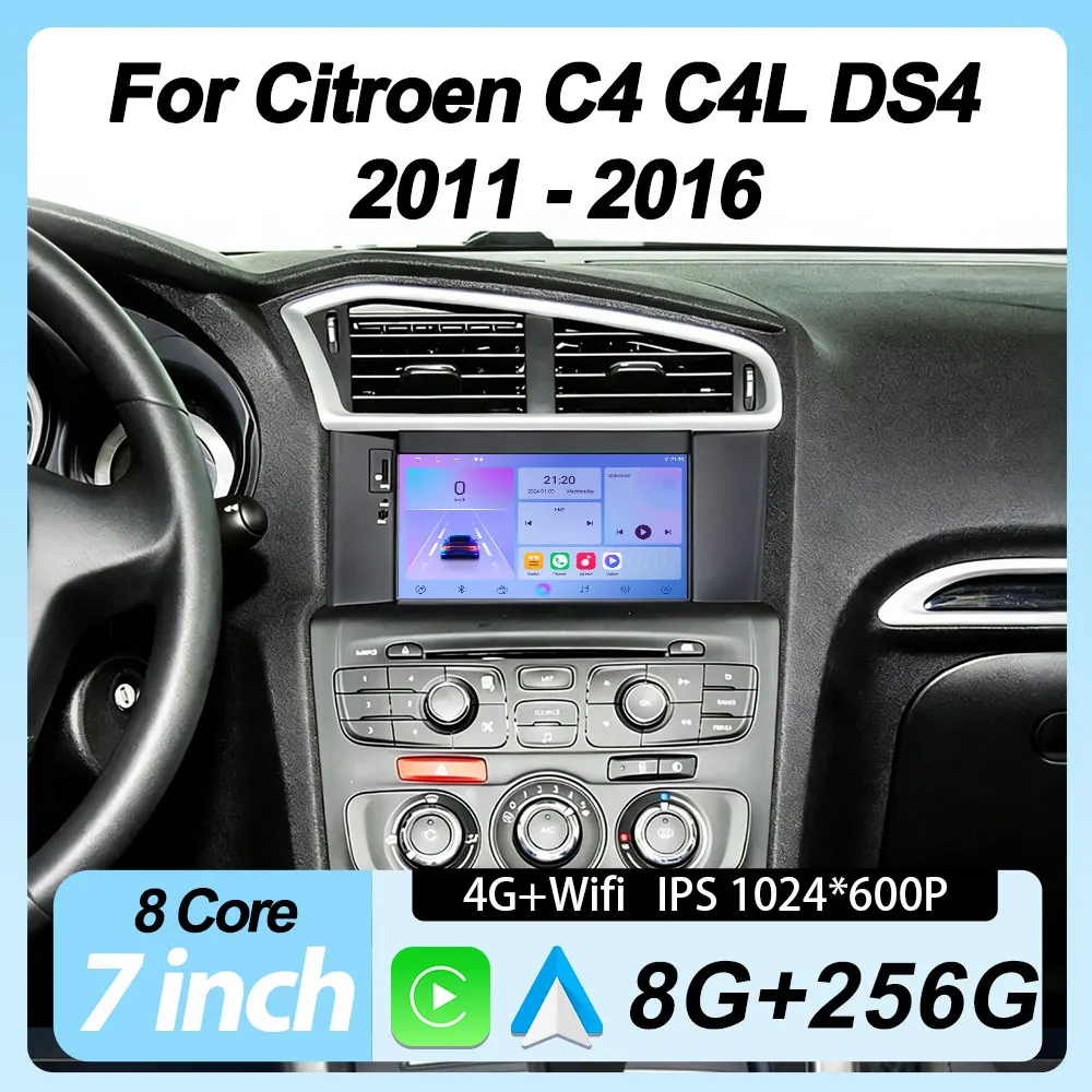Car Multimedia Video Player For Citroen C4 C4L DS4 2011 - 2016 Android ...