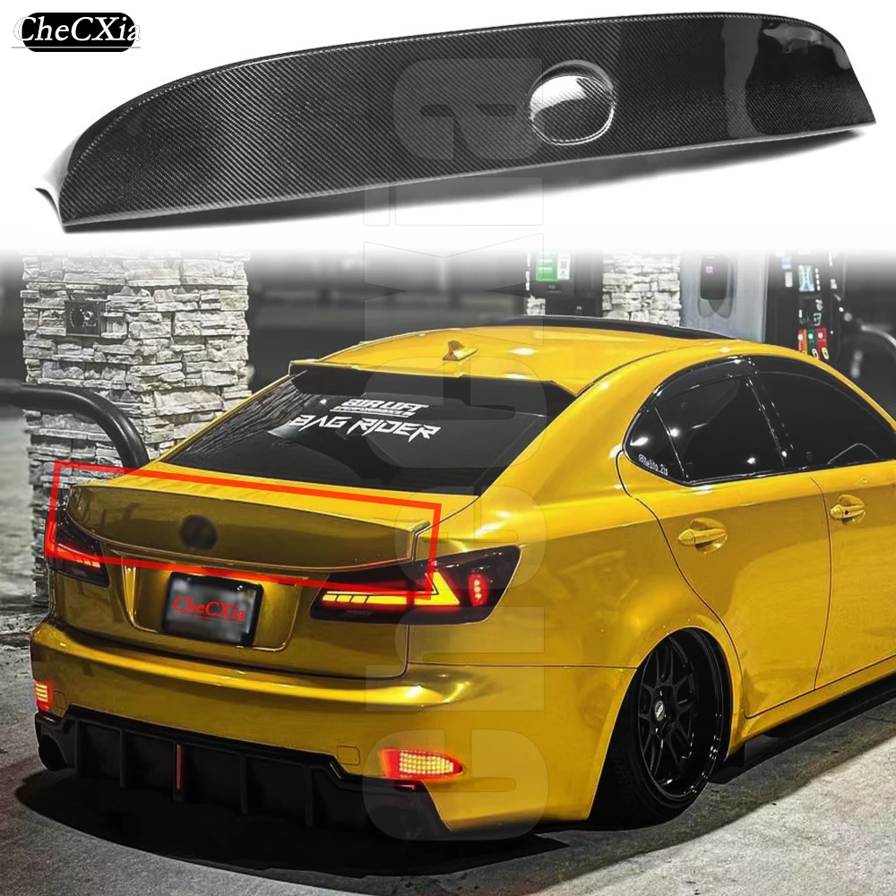 Carbon-Fiber-Rear-Trunk-Boot-Duck-Spoiler-Back-Windshield-Wing-For ...