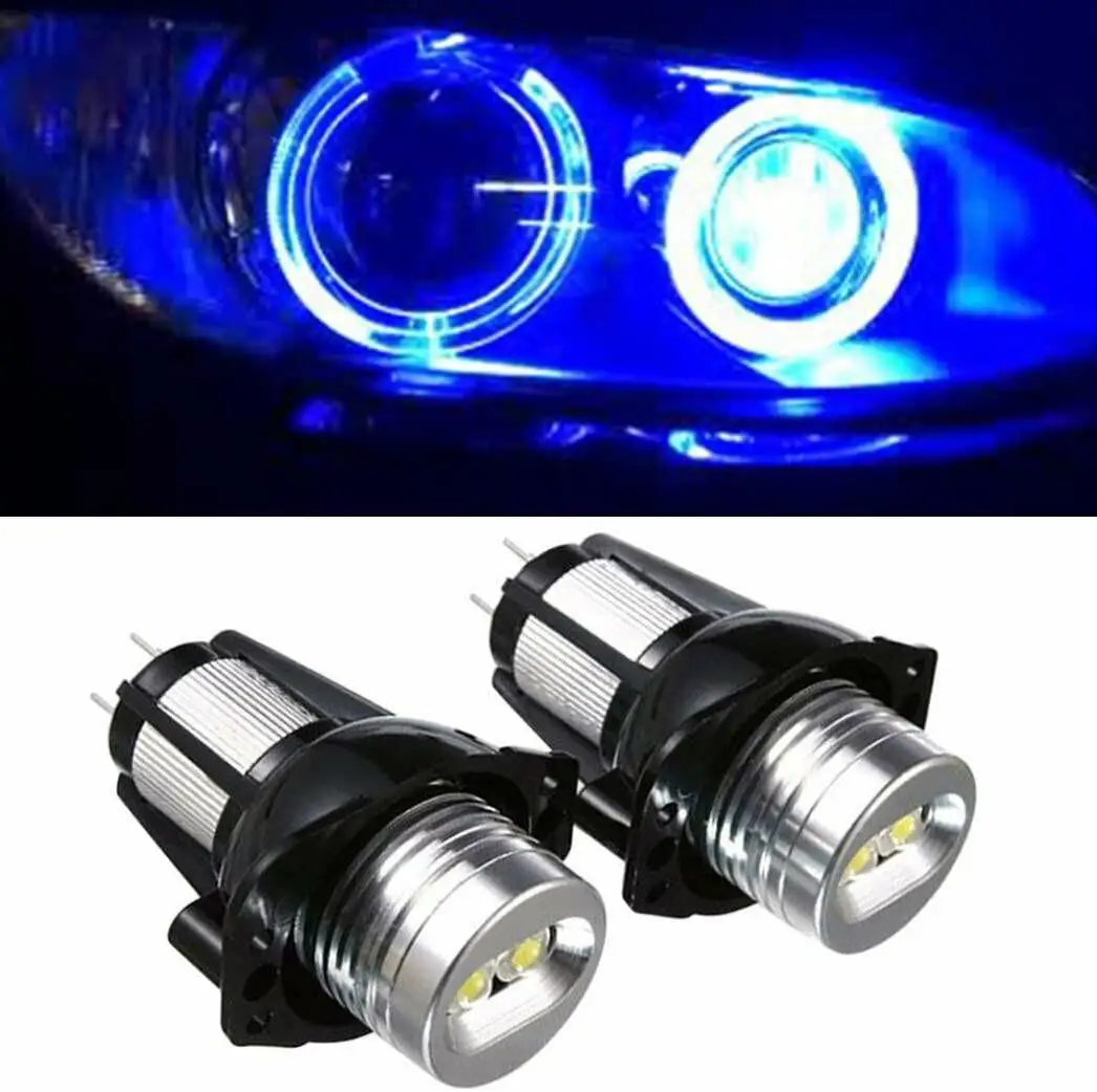 BMW E90 Halo Lights LED Angel Eyes Headlight Bulbs - 2-Pack 12W Halo ...