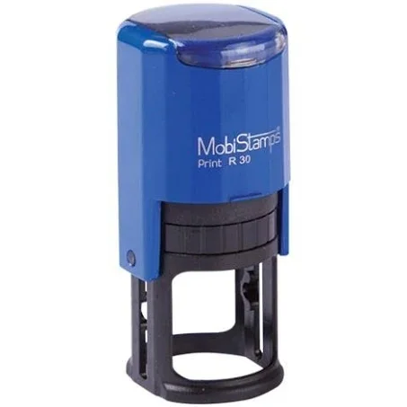 Mobi-Stamps-pcs-price-round-stamp-Printer-automatic-30-MM-red-blue ...