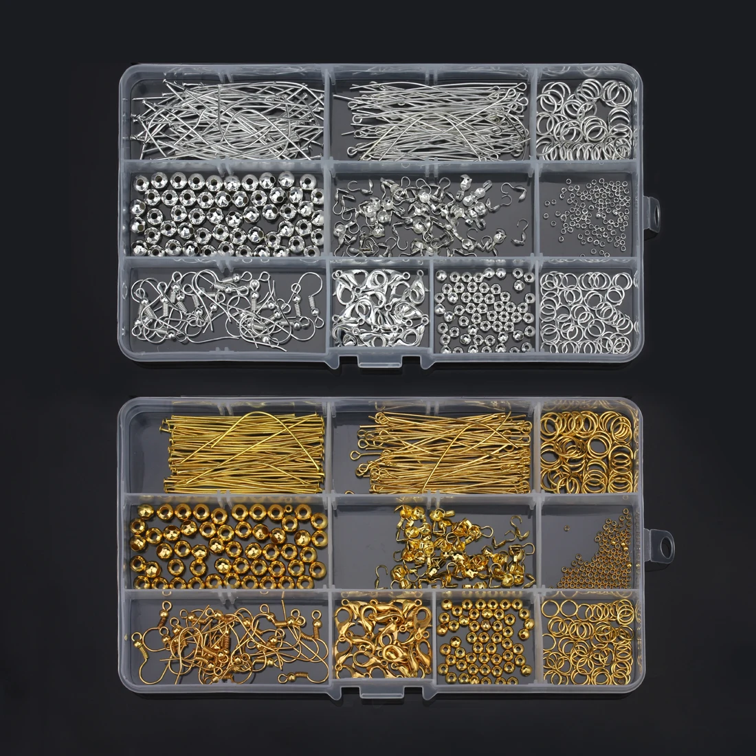 1Box-Set-Ear-Hooks-Open-Jump-Rings-Set-Gold-Color-Lobster-Clasps-Head ...