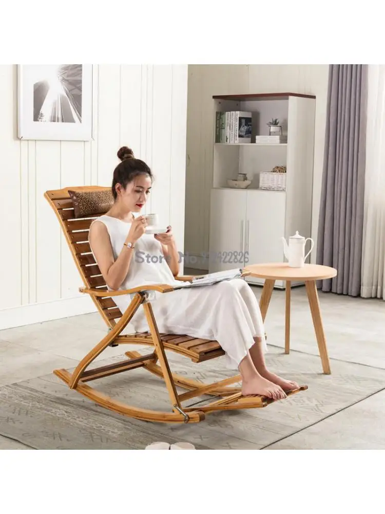 Folding-Recliner-Adult-Bamboo-Rocking-Chair-Household-Nap-Sandal-Chair ...