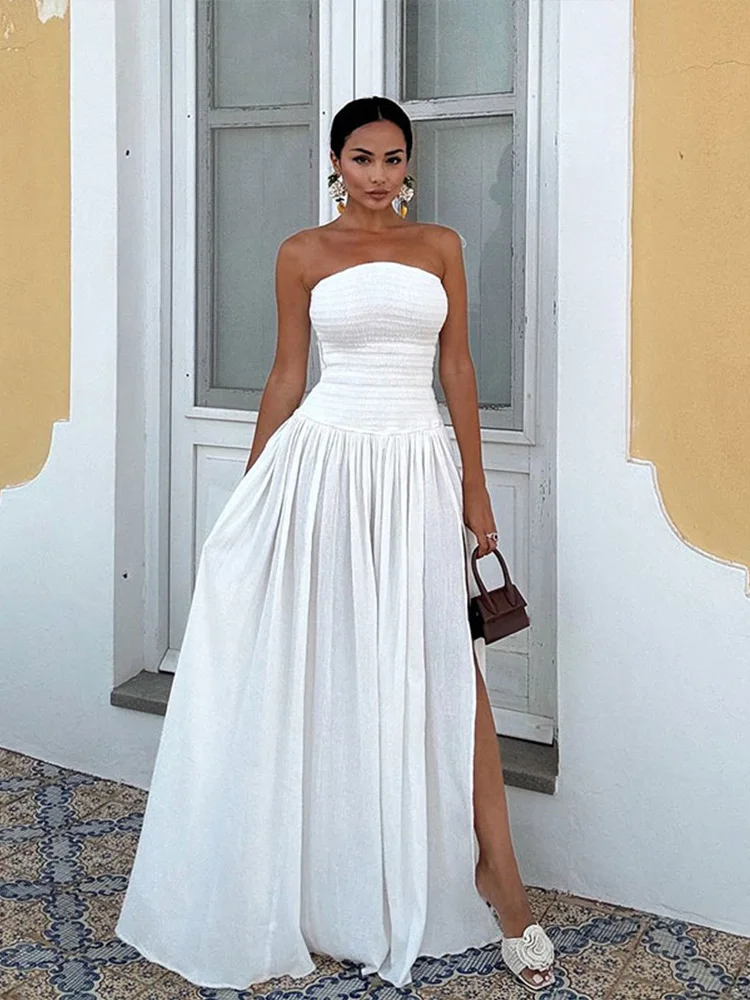 Women-Sexy-Backless-Chest-Wrapped-Split-Party-Dress-Strapless-Grace ...