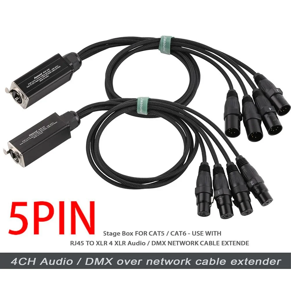 4-Channel-5-Pin-Audio-Network-CAT6-Cable-for-Stage-Sound-Lighting-and ...