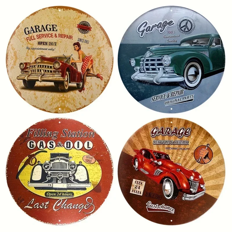 1Pc-Retro-Metal-Aluminum-Car-Posters-Bar-Club-Walls-Metal-Signage-Retro ...