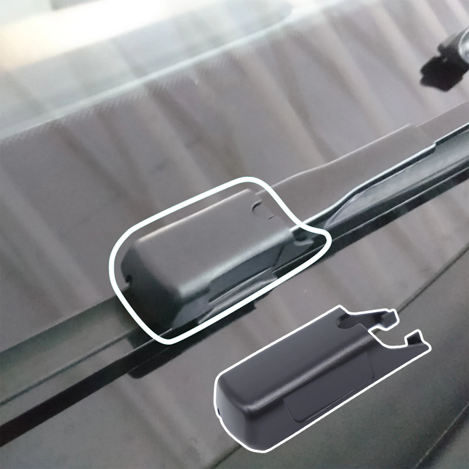 Front-Windscreen-Wipers-Arm-Cover-Cap-Push-Clip-Plastic-Replacement-For ...