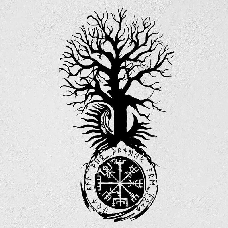 The-Inscriptions-of-The-Ancient-Vikings-Vegvisir-and-The-Yggdrasil-Tree ...