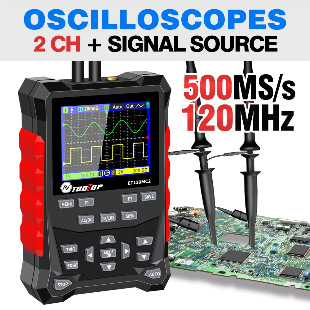 2024-Newest-TOOLTOP-ET120MC2-Dual-Channel-Digital-Oscilloscope-Signal-Generator-120MHz-500MSa-S ...