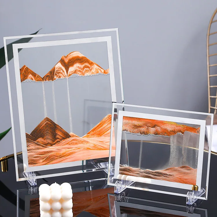 Moving Sand Art Picture Glass 3d Deep Sea Sandscape 5inch 7inch In ...