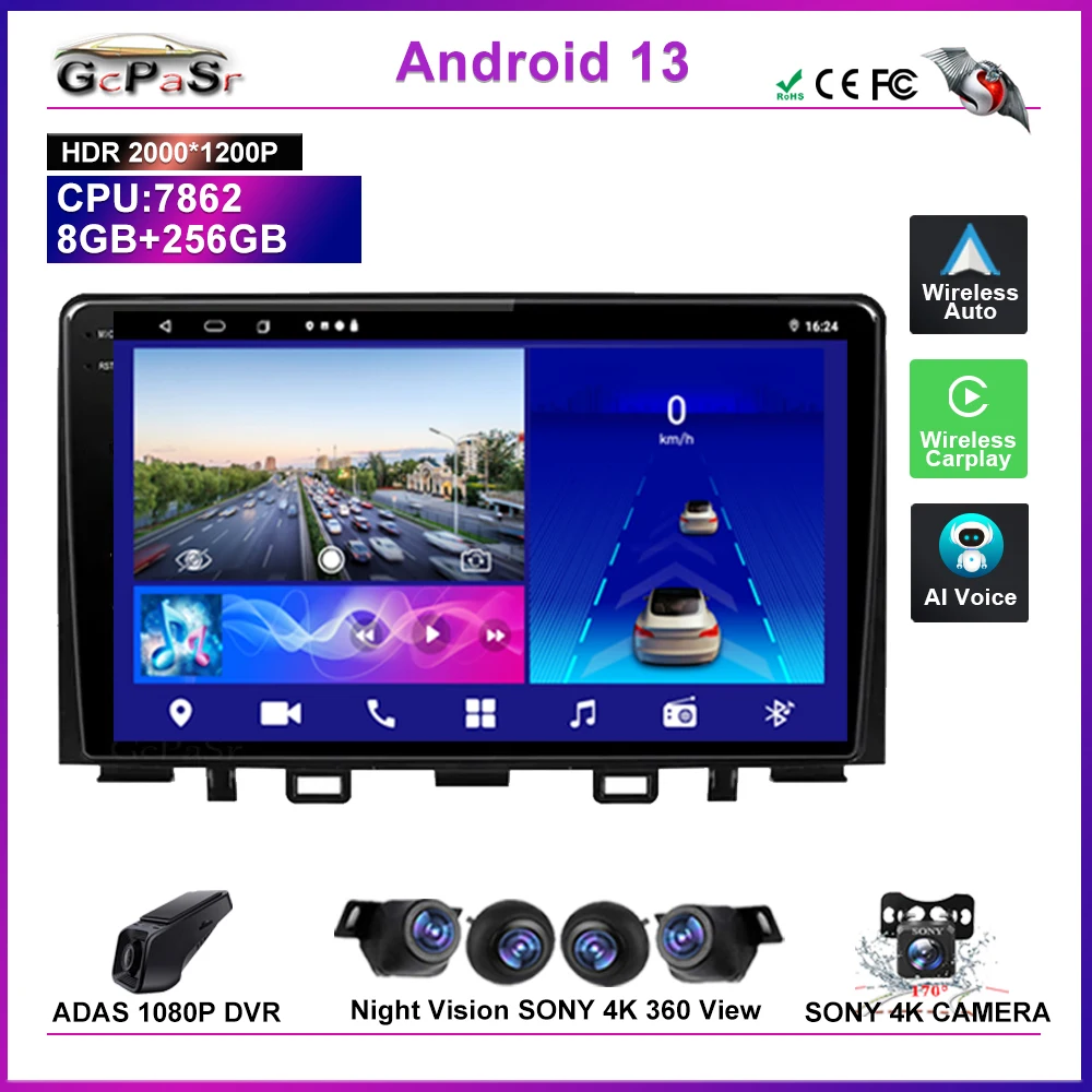 Car-Radio-Android-13-For-KIA-RIO-5-2018-Carplay-Stereo-GPS-Navigation ...