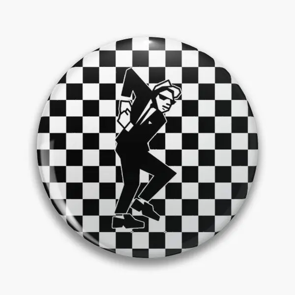 Black-White-Checkerboard-Ska-Dance-Mus-Customizable-Soft-Button-Pin ...