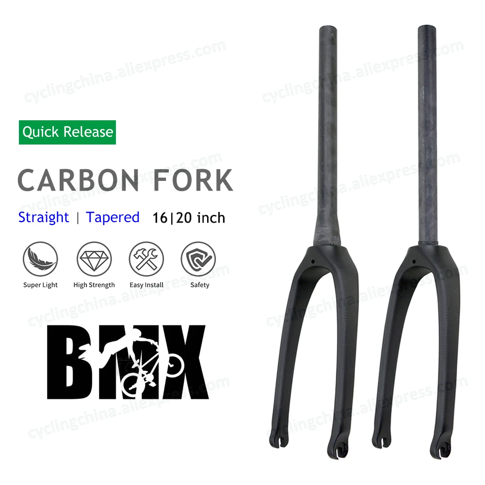 Small-Wheels-Folding-Bike-Fork-16-20-Inch-Quick-Release-3K-Gloss-Matte ...