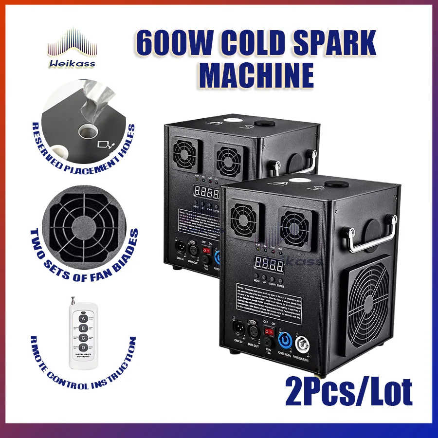 Weikass-Electronic-Cold-Spark-Machine-Black-White-Golden-Ti-Powder-Dmx ...