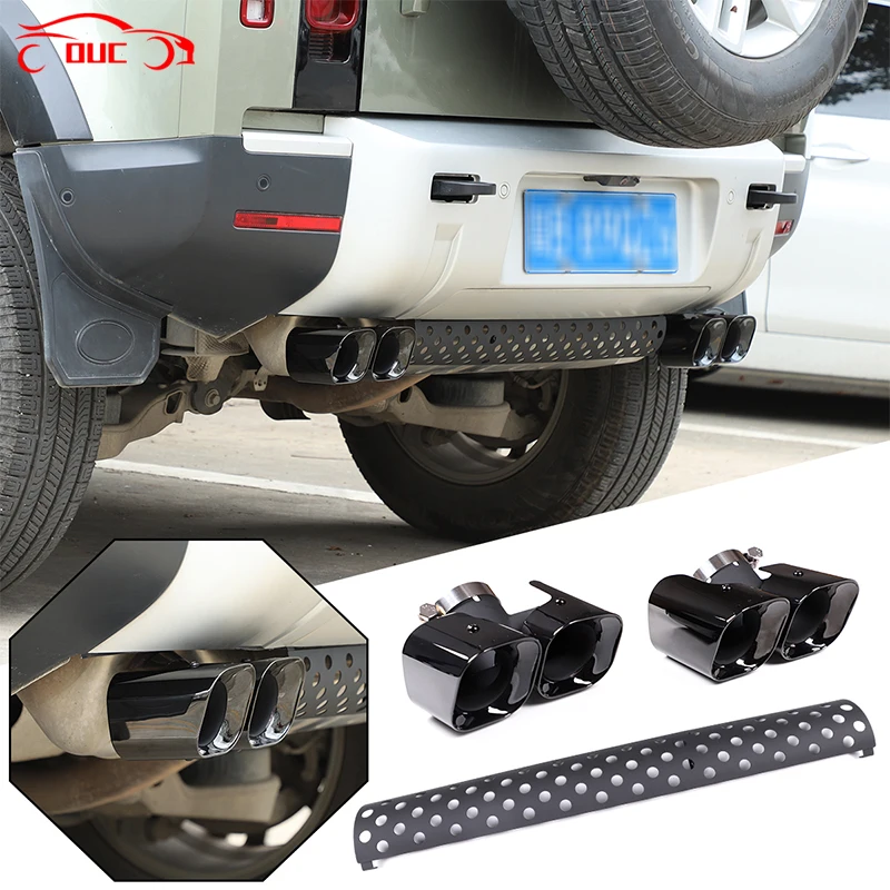 For-Land-Rover-Defender-90-110-2020-2022-Car-Tail-Throat-Exhaust-Pipe ...