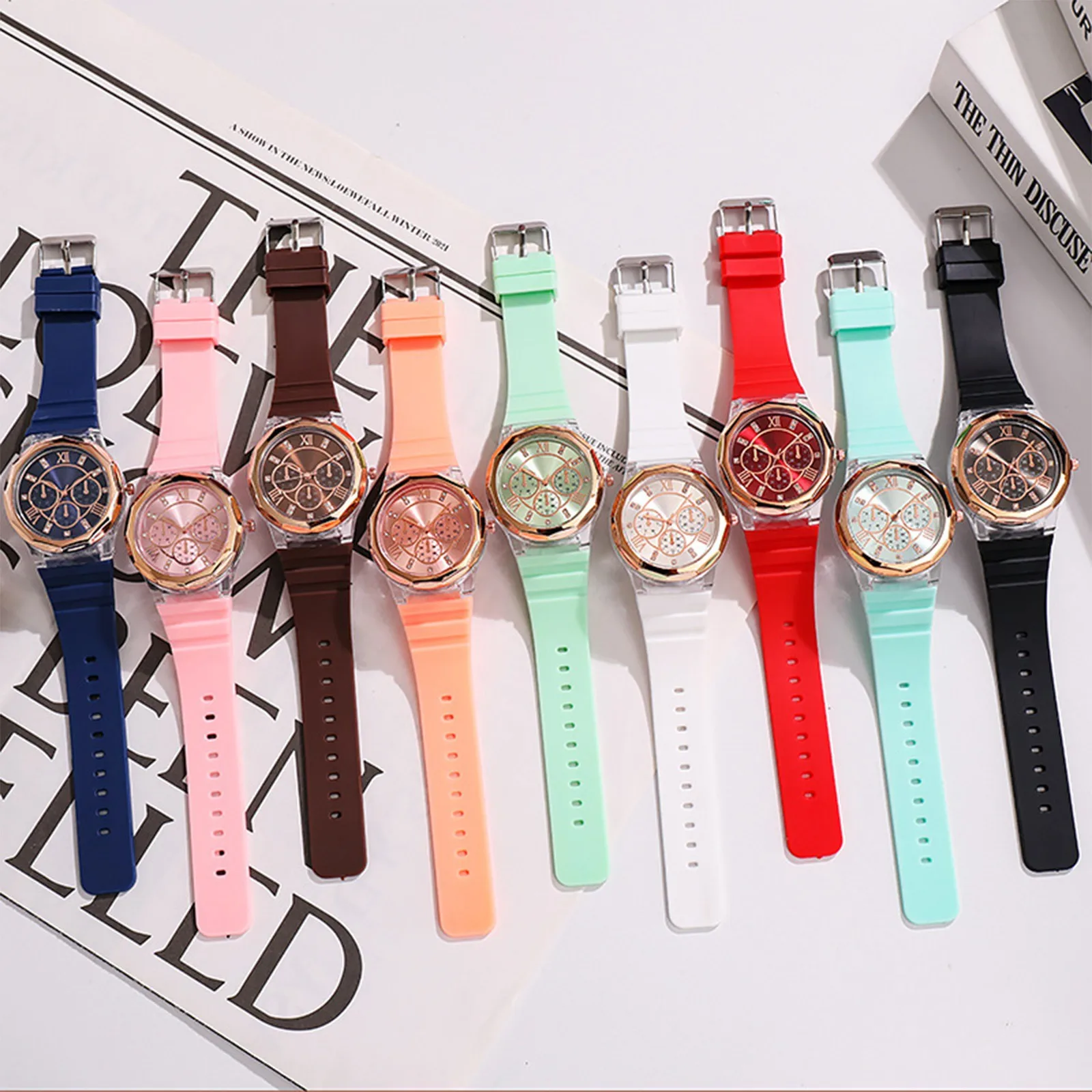 Reloj-de-pulsera-de-silicona-para-hombre-y-mujer-pulsera-de-cuarzo-a-la ...