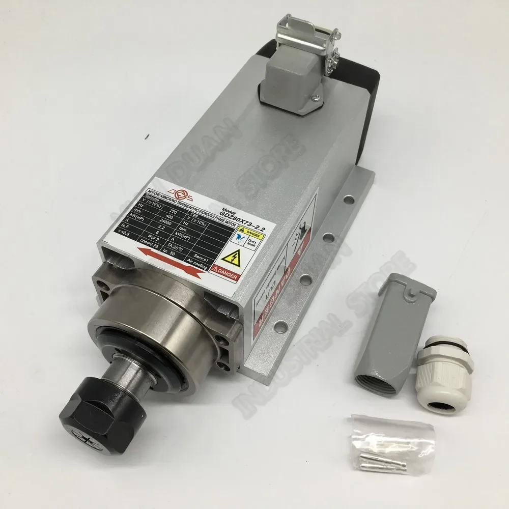 Changsheng 2.2KW 3HP 220V ER20 AC Spindle Motor Air Cooled Ceramic ...