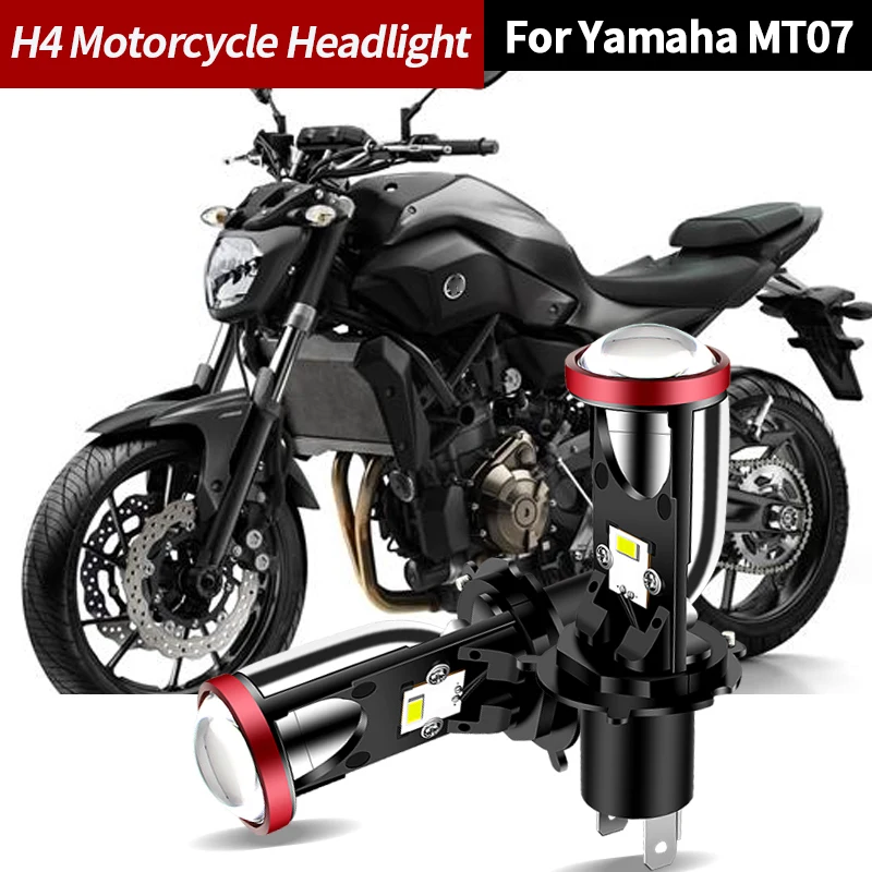 For-Yamaha-MT07-Motorcycle-H4-LED-Lens-Headlight-Retrofit-Accessories ...