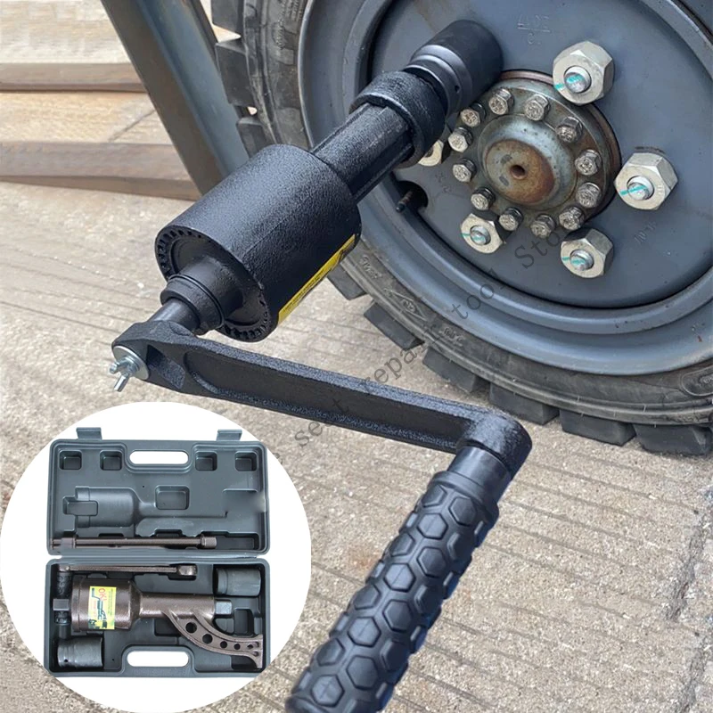 Large Truck Tire Unloading Labor-saving Wrench Heavy-duty Slowdown Manual Board Hand Tire Change ...