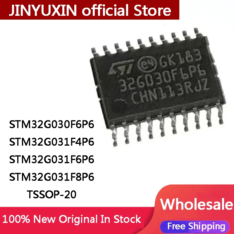 5Pcs New STM32G030F6P6 STM32G031F4P6 STM32G031F6P6 STM32G031F8P6 STM32G030 STM32G031 STM32G ...