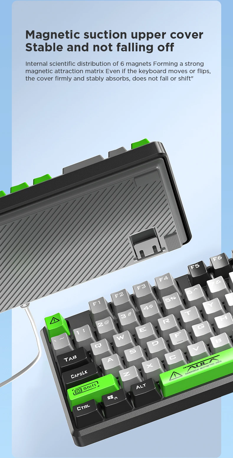 AULA F2088 PRO Dual Mode Knob Mechanical Keyboard | Unendingtech