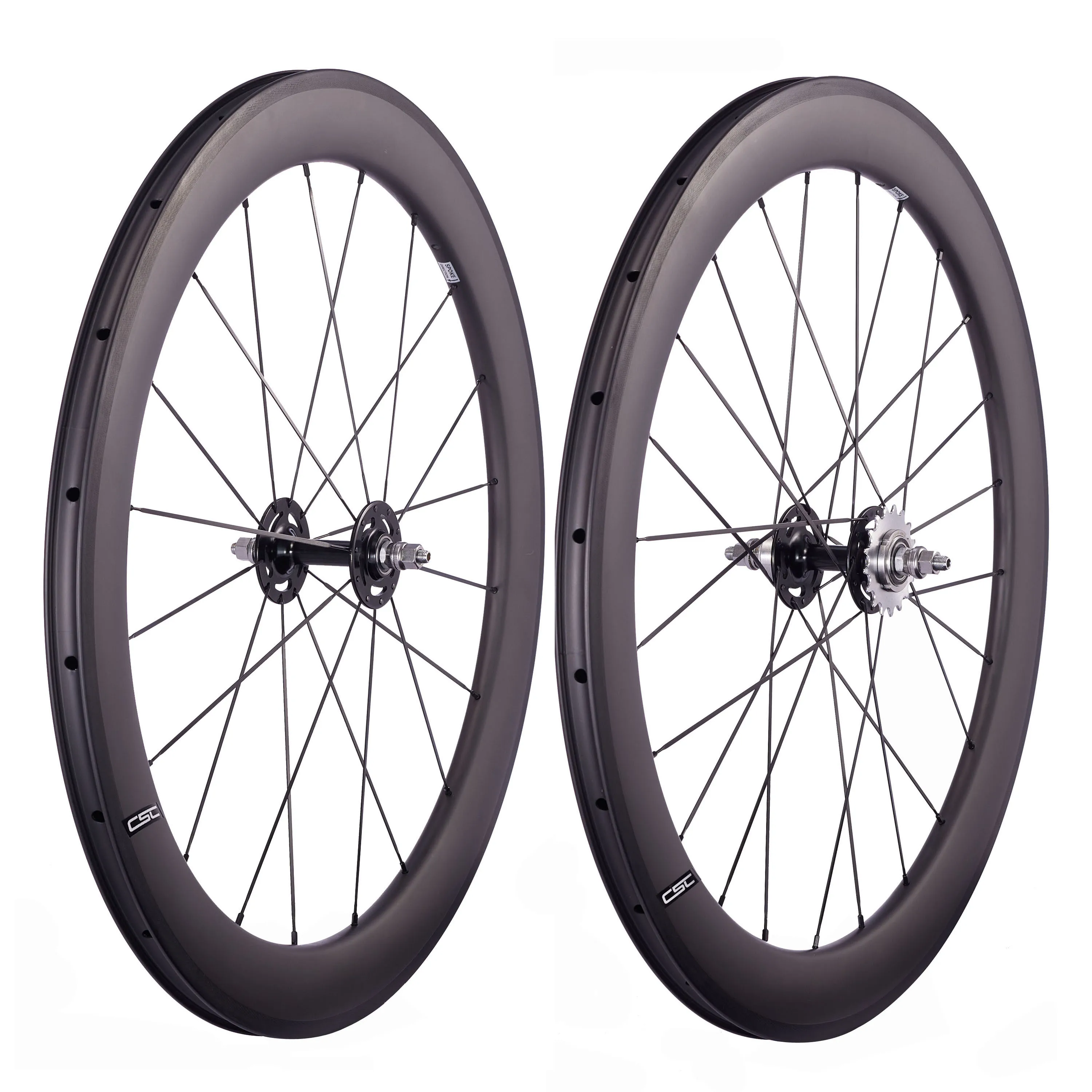 CSC UCI Standard 38/50/60/88mm 25mm Wide Fixed Gear Wheels Front or ...