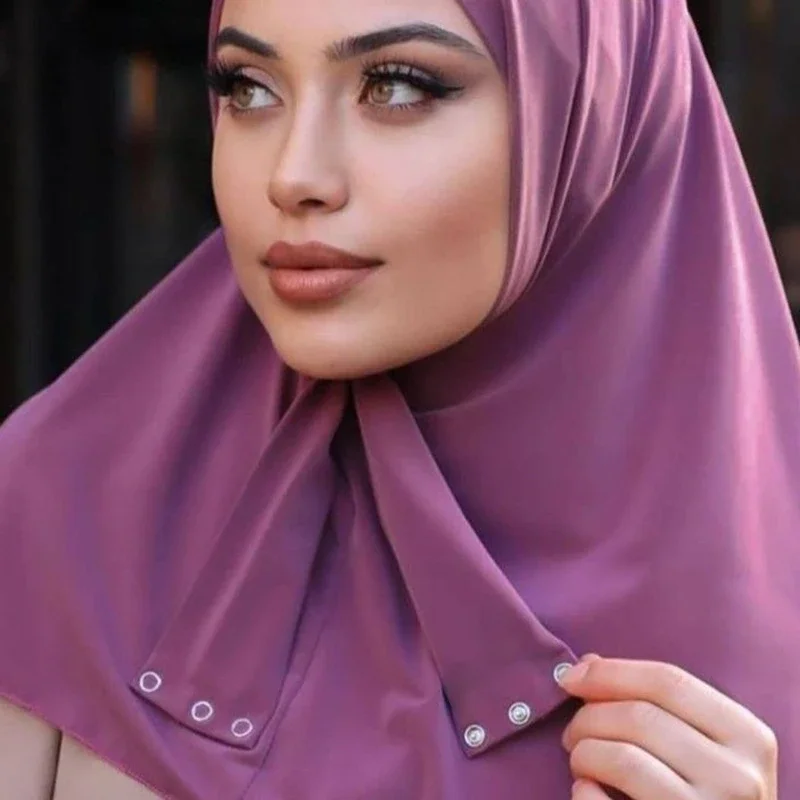 Instant Hijab Jersey Hijabs for Woman Muslim Hijab Caps Full Turban Cap ...