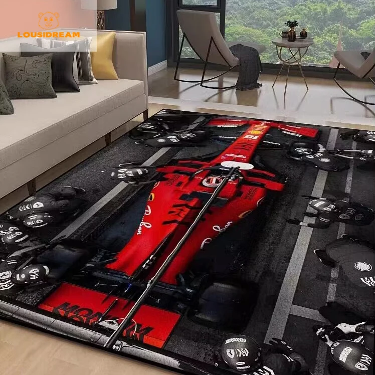Racing-Car-Pattern-Artwork-Rug-Bedroom-Living-Room-Cool-F1-Carpet-for ...