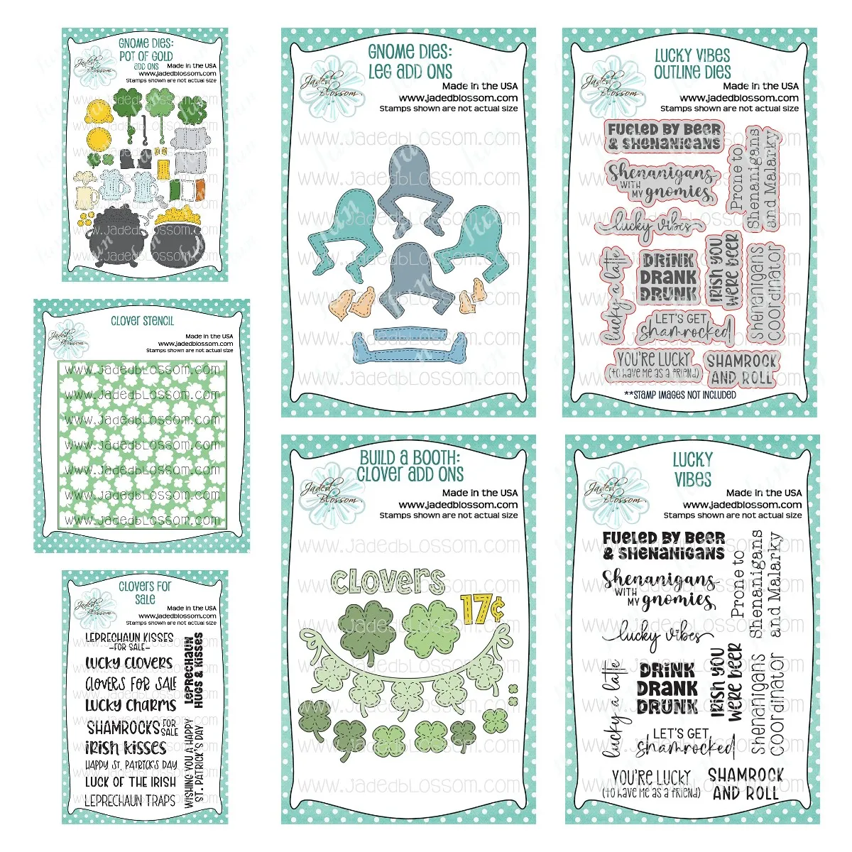 Leaping-Leprechauns-Gnome-Add-Ons-Cutting-Dies-Clear-Stamps-for-Diy ...