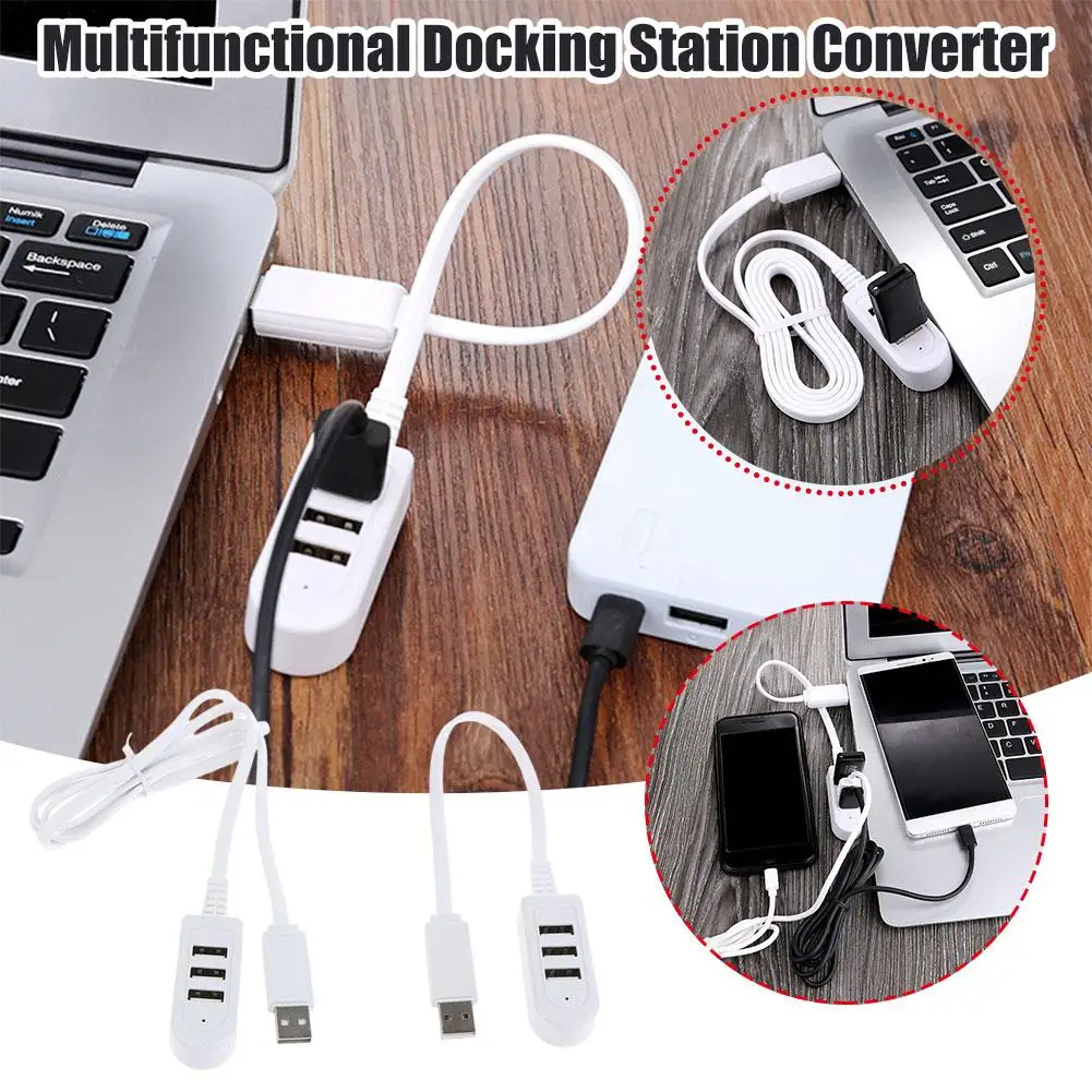 Câbles et Connectiques,Hub Usb 3 en 1 Type C 3A,convertisseur,câble ...