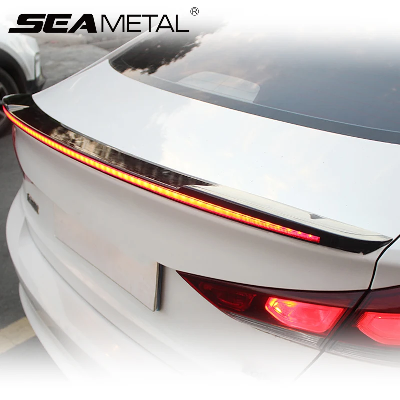 SEAMETAL-120cm-Led-Spoiler-Light-Universal-Carbon-Fiber-Car-Rear ...