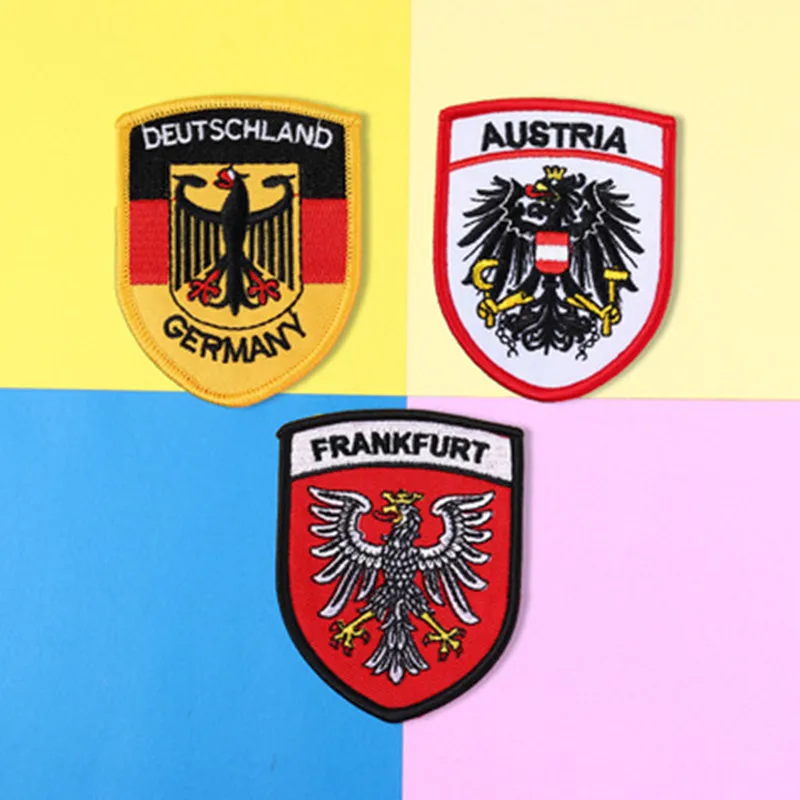 Clothing-Iron-on-Patches-Europe-National-Emblem-Armband-Austria-Symbol ...