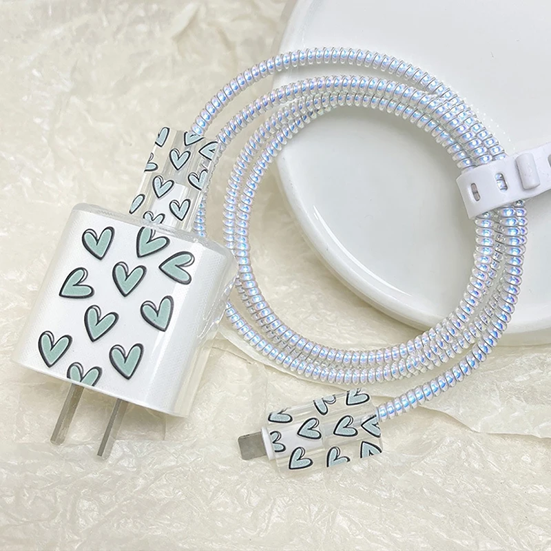 Charger-Heart-Case-For-18-20w-US-Charger-Plug-Cable-Protective-Cover ...