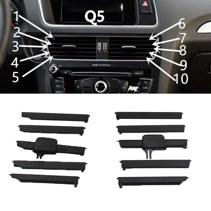 For Audi Q5 8R Car Dashboard Center Air AC Vent Grill Pick Clip ...