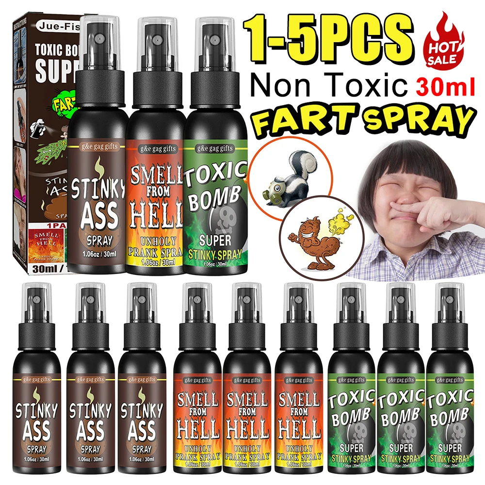 1-22pcs-Halloween-Props-Liquid-Fart-Spray-Non-Toxic-Stink-Bomb-Ass ...
