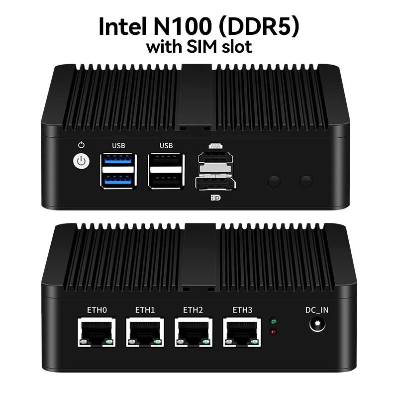 Fanless-Min-PC-Intel-N100-J1900-N2840-N5105-J4125-4x-2-5G-Ethernet ...