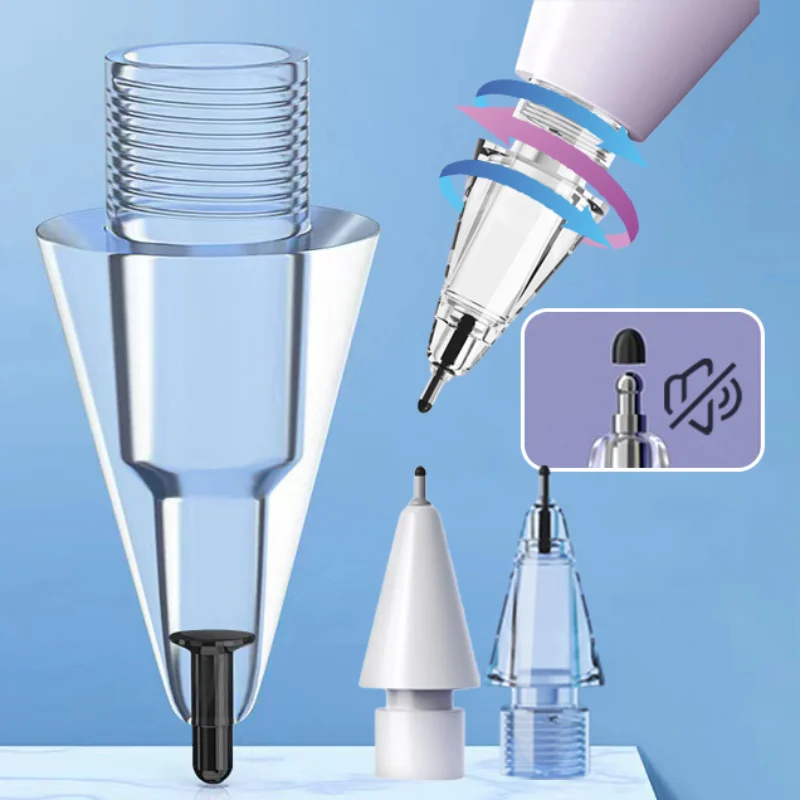Silicone-Pencil-Tips-for-Apple-Pencil-1-2-Wear-Resistant-Pen-Like-Tips ...