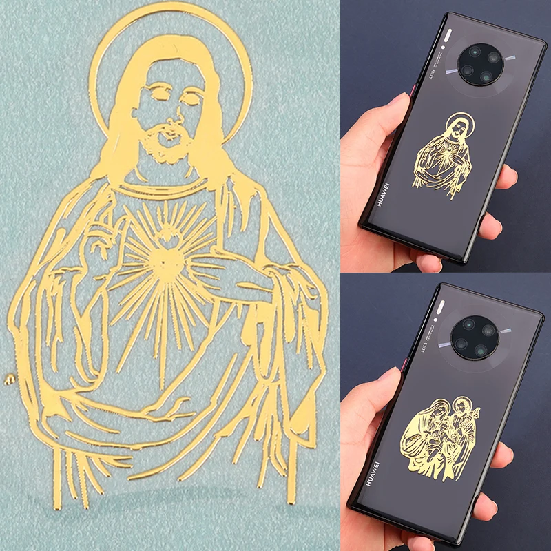 Diyalo-Catholic-Jesus-Heart-Icon-Sticker-Metal-Holy-Family-Sticker ...